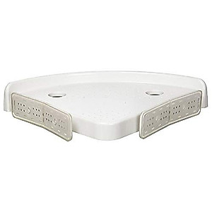 ShiSyan Bathroom Shelf Snap Up Corner Shelf Caddy Bathroom Plastic Corner Shelf Shower Storage Wall Holder Shampoo Holder