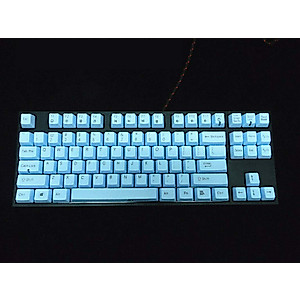 87 Keys Keycool PBT Doubleshot Keycap ANSI OEM Key Cap for Cherry MX Gaming Mechanical Keyboard
