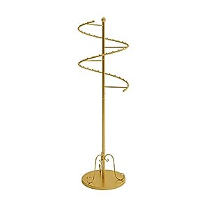 LXBAMKEA Spiral Underwear Rack, Clothing Store Lingerie Display Stand with Balls Stops, Retail/boutiques Swimsuits Bra Shorts Socks Panties Floor-Standing Storage Shelves