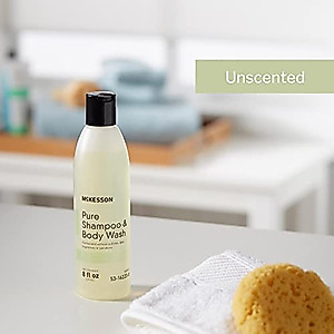 McKesson Pure Shampoo and Body Wash, Sulfates, Dyes, Fragrance and Parabens Free, Unscented, 8 oz, 1 Count