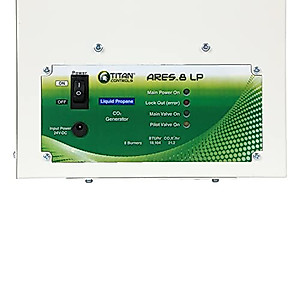 Titan Controls Ares 8 - Eight Burner LP CO2 Generator - 21.2 CUFT/HR, White