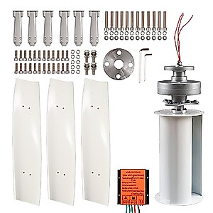 9000W Wind Turbine Generator,12V 24V 48V Vertical Turbine Alternative Free Energy Windmill 24V 48V 96V Hybrid Controller for Homeuse,220v