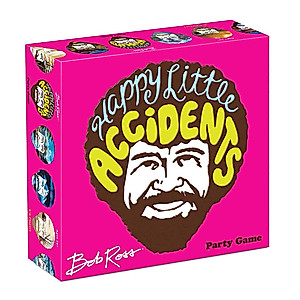 Big G Creative: Bob Ross Happy Little Accidents Game, Social Party Game for Friends and Family, 15 Minute Play Time, for 3 to 6 Players, Ages 10 and up