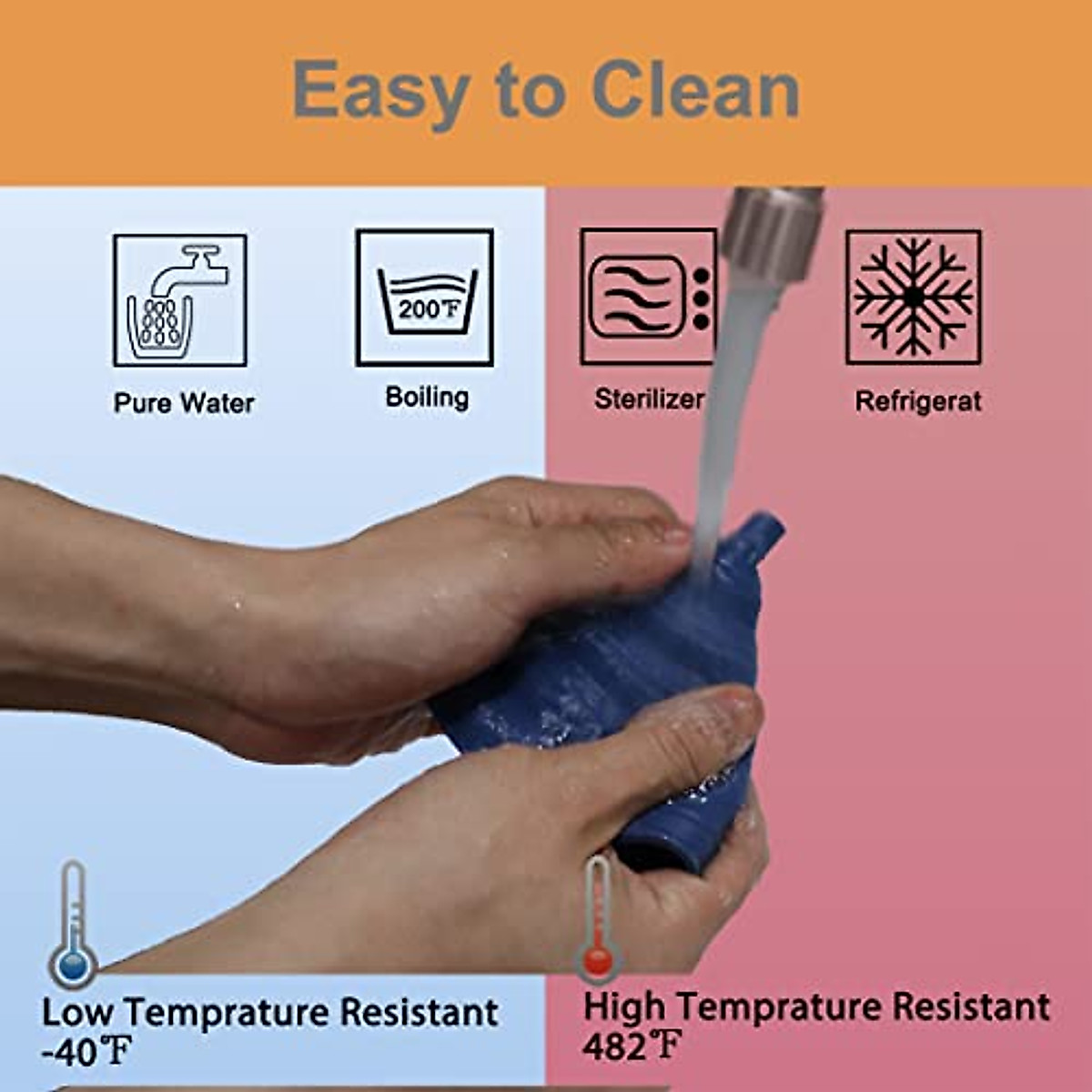 KongNai Funnels for Kitchen Use Set of 4, Silicone Collapsible Funnels for Filling Bottles, Food Grade Funnel for Liquid Powder Transfer, Foldable Kitchen Utensils, BPA Free