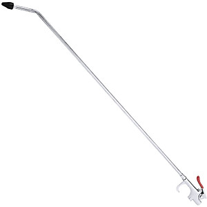 Hiltex 31111 Long Reach Pneumatic Air Blow Gun | 24” Length | 1/4"" NPT Air Inlet | Angled Aluminum Nozzle with Pistol Grip Trigger | Rubber Tip"