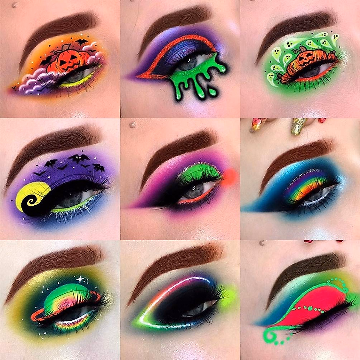 BAISEN DIARY 54 Colorful Eyeshadow Palette, Neon Shimmer Matte Glitter Eye Shadow Natural Naked Colors Makeup Eyeshadow Waterproof Long Lasting Highly Pigmented Gift Set Make Up Palletes