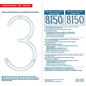 Distinctions by Hillman 844688 5-Inch Floating Mount House Bronze, Number 3