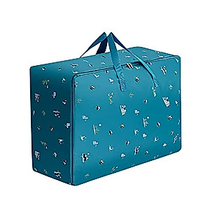 Clothes Storage Bags with Handle and Zipper Extra Large Travel Bag for Small Clothes Throw Pillows Quilts Fabric Storage Cubes Packing Cubes for Moving Traveling