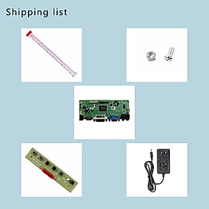 VSDISPLAY for 17 inch 4:3 1280X960 DV170YGZ-N10 DV170YGM-N10 HD-MI DVI VGA Audio LCD Controller Board and 12V DC 2A Power Adapter Supply US Plug with 5.5x2.1 mm / 3.5x1.35 mm Port