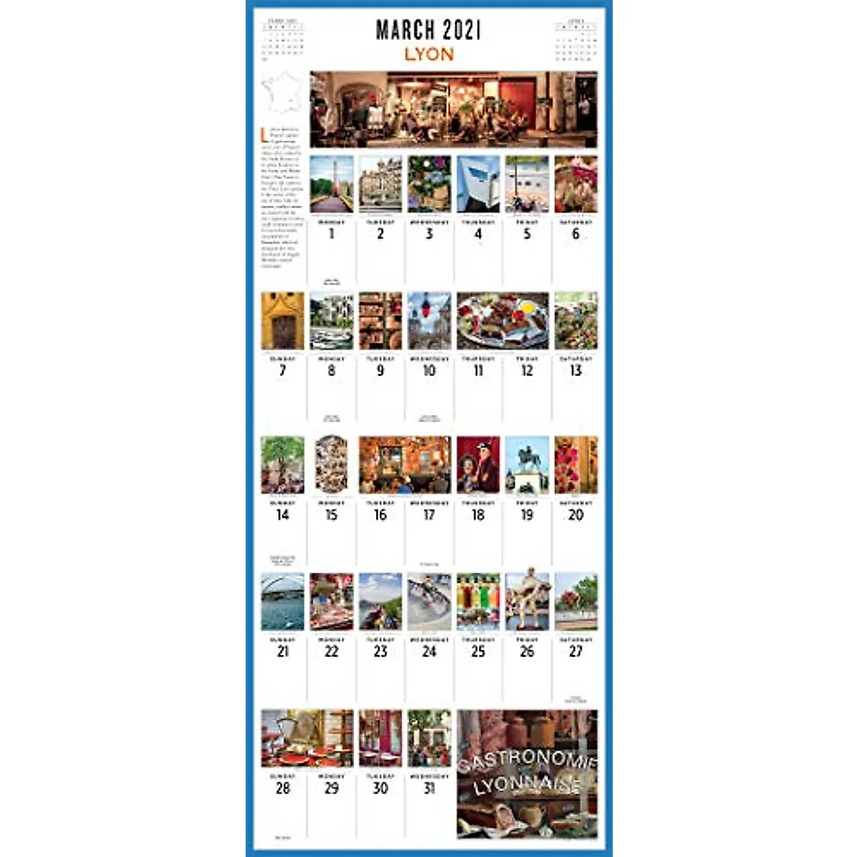 365 Days in France Picture-A-Day Wall Calendar 2021