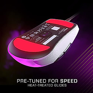 ROCCAT Burst Pro PC Gaming Mouse, Optical Switches, Super Lightweight Ergonomic Wired Computer Mouse, RGB Lighting, Titan Scroll Wheel, Bionic Shell, Claw Grip, Owl-Eye Sensor, 16K DPI, White