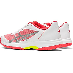 ASICS Women's Gel-Court Speed Tennis Shoes, 12, White/Laser Pink