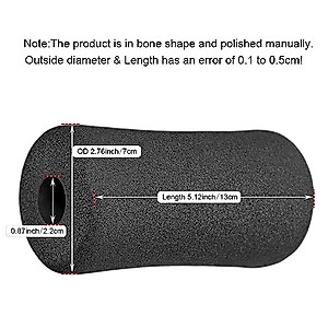 OTFAITP Sponge Foam Foot Pad Roller Pair, Used for Replacing Gym Exercise Equipment, Suitable for 1-inch Rod (Foam 5.12" X 2.76" Od X 0.87" Id)