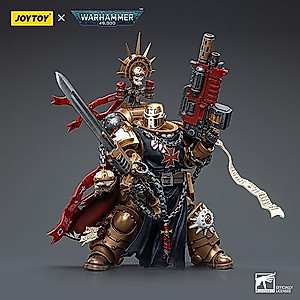 HiPlay JoyToy Warhammer 40K Black Templars High Marshal Helbrecht 1:18 Scale Collectible Action Figure