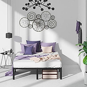 ZINUS Yelena 14 Inch Metal Platform Bed Frame / Steel Slat Support / No Box Spring Needed / Easy Assembly, Queen