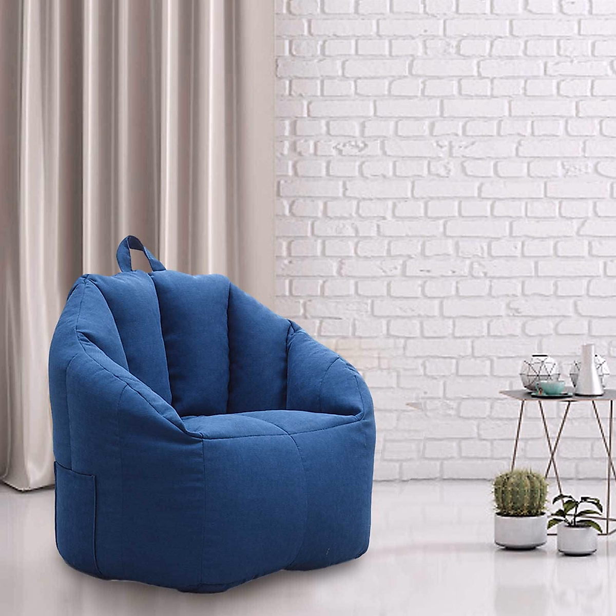 RFSHOP Bean Bag Chair, Bean Bags for Classroom, Bean Bag Chair Without Filling, Durable Polyester Nylon Blend Washable Ultra Soft Fine-Lint Cotton and Quality Fabric Beanbag Cover Without Fillings