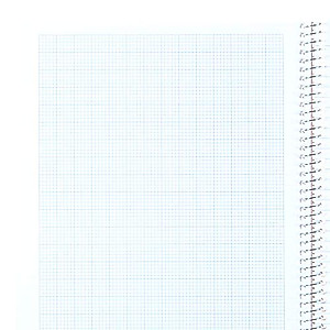 National Engineering and Science Notebook, Quadrille Rule (10 sq/in), White Cover, (60) 11 x 8.5 Sheets