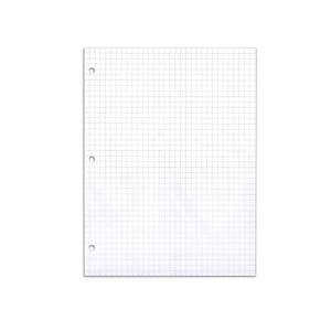 Amazon Basics Graph Ruled Loose Leaf Filler Paper, 100 Sheet, 11 x 8.5 Inch, Pack of 6