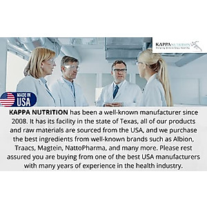 KAPPA NUTRITION (90 Capsules),Vitamin K2, Vitamin D3, Zinc, Selenium, Vanadium, Copper, Manganese, Potassium, Molybdenum, Calcium, Chromium, Iodine, Boron, Mineral 13 in 1 Advanced Complex, from