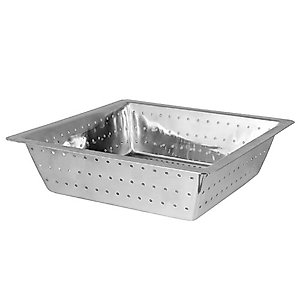 Excellante Commercial Floor Drain Strainer, 304 Stainless Steel, 0.8Mm, 10-Inch by 10-Inch by 3-Inch