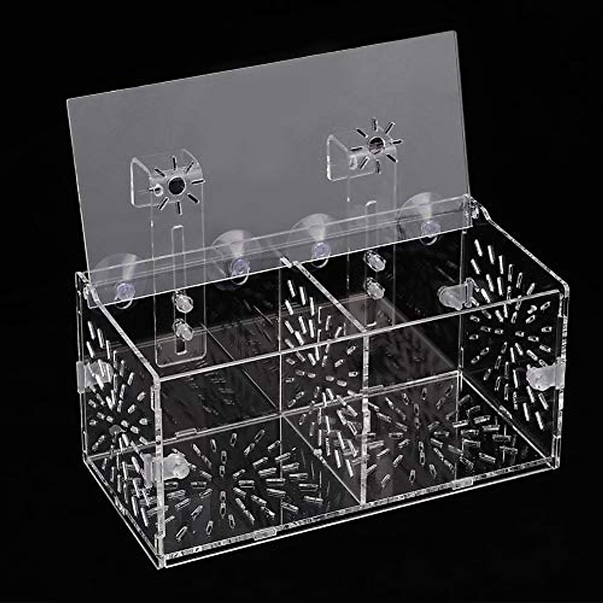 Aquarium Breeder Box, Acrylic Transparent Fish Breeding Box Tank Hatchery Incubator Aquarium Isolation Box(20CM*10CM*10CM)