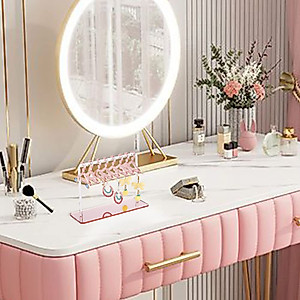 PH PandaHall 2 Sets Acrylic Earring Holder, Coat Hanger Jewelry Display Dangle Earring Hanging Organizer Acrylic Ear Studs Display Rack for Retail Show Personal Exhibition, 2.3x4.6x5.9inch