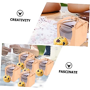 SOLUSTRE 36 Pcs Cake Box Cake Case Candy Case Pastries Boxes Cupcake Packing Boxes Chocolate Boxes Packaging Paper Bakery Boxes Dessert Packaging Boxes Cake Packaging Boxes Cookie Boxes