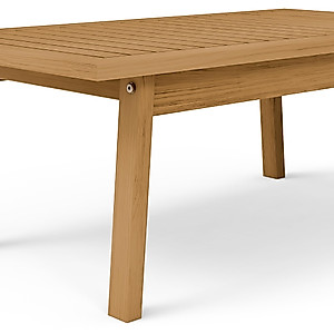 Arceisle 4 PCS Acacia Wood Patio Furniture Set,5" Cushion Thickness Outdoor Seating Chat Set with Gray Cushions & Back Pillow,Outdoor Conversation Set with Coffee Table,Ideal for Garden,Backyard