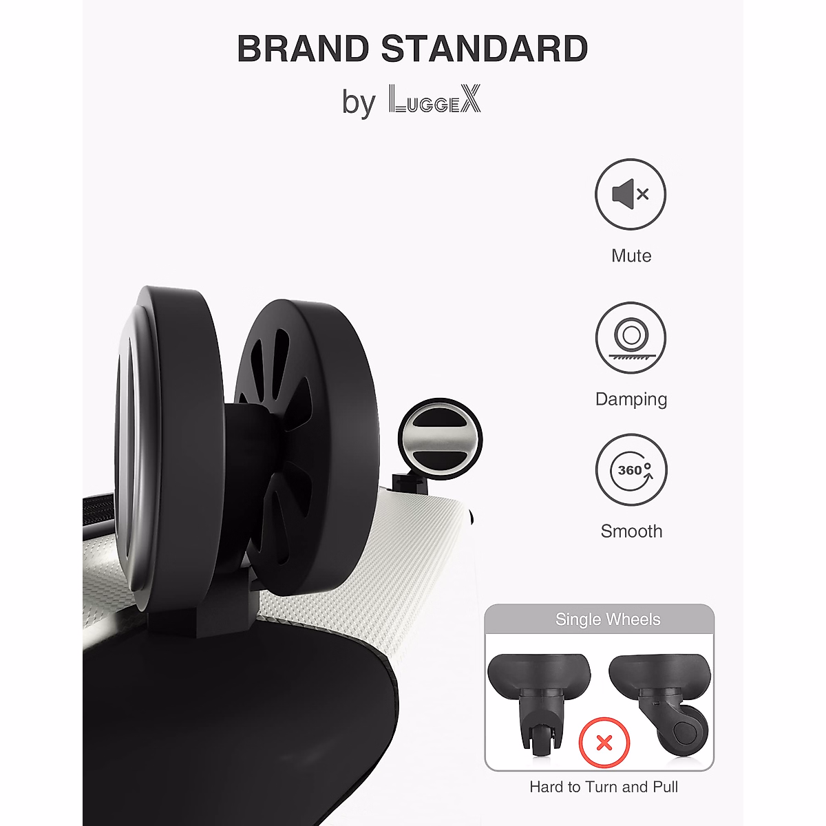 LUGGEX Purple Luggage Sets 3 Piece for Women - Expandable Carry on Luggage Set with Spinner Wheels - Lightweight Fashion Travel Companion