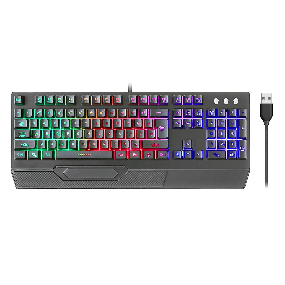 Sentry Industries Inc. HPXKX200 Gaming Keyboard + Mouse 2 Pack Black