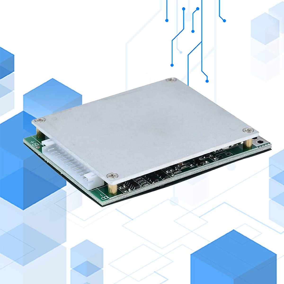 Acxico 1Pcs 48V 35A 13S BMS PCB Board Li-ion 18650 Battery Protection Board with Balance Integrated Circuits Board for e-bikeBattery