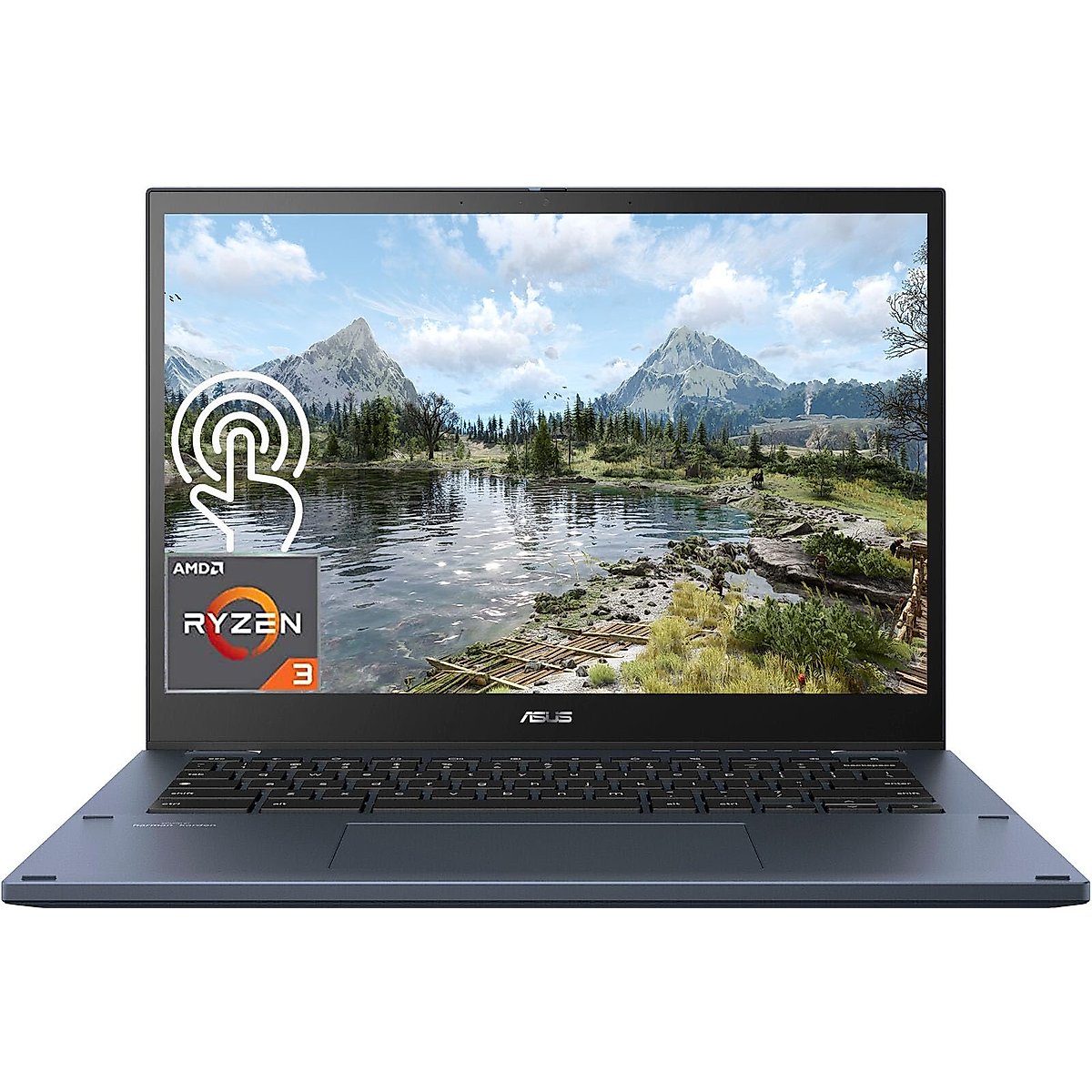 ASUS 2023 Newest Chromebook 2-in-1 Laptop, 14 Inch WUXGA Touchscreen Display, AMD Ryzen 3 7320C Processor, 8GB DDR5 RAM, 128GB SSD, AMD Radeon Graphics, WiFi 6, Bluetooth, HDMI, Chrome OS