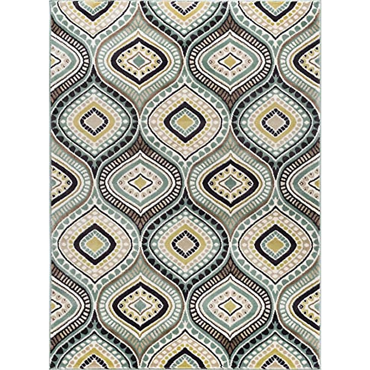 Aurora Large 7x10 Area Rug 7x10 - Indoor Area Rugs for Living Room - Dining Room Rug - Bedroom Rug - Kitchen Rug - Entryway Rug Contemporary Carpet - Alfombras para Salas Modernas Grandes