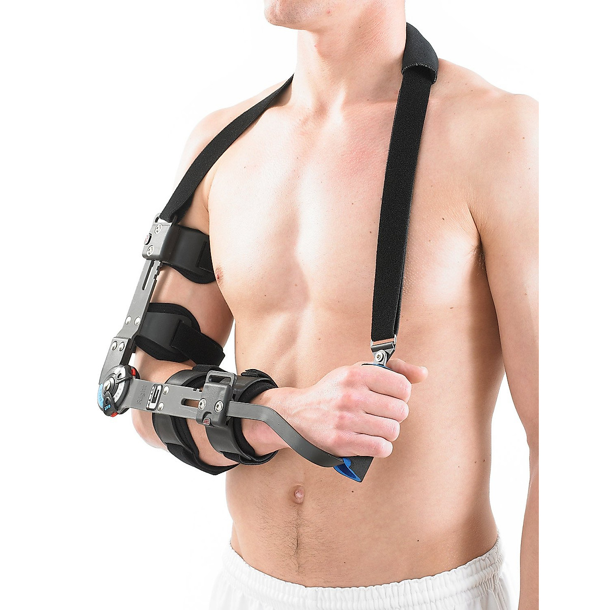 Neo-G Post-Operative Elbow Brace – For Ligament Injuries, Pre/Post Surgery, Joint Protection & Stability, Rehabilitation, Arthritic & Meniscus Pain - Class 1 Medical Device – Right – Black – Unisex