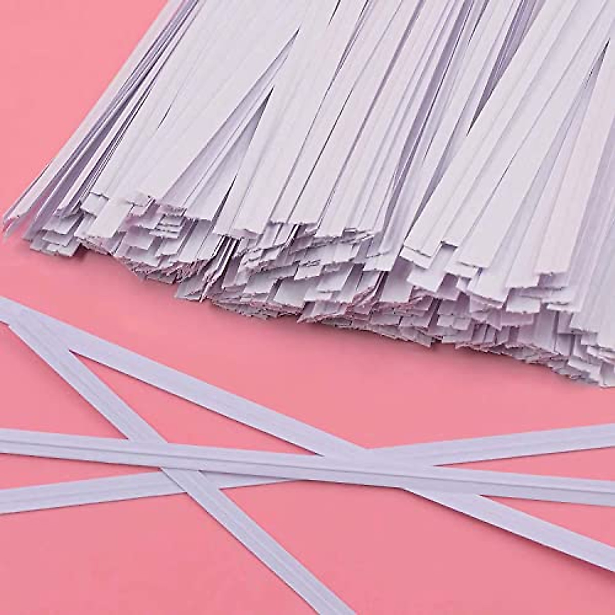 White Paper Twist Ties 100 Pcs 5" Reusable Bread Ties Twisty-ties White Twist Ties Bag Ties Twist Ties for Bags Bread Wire Ties Reusable Twist Tie for Party Cello Candy Bread Coffee Bags Cake Pops