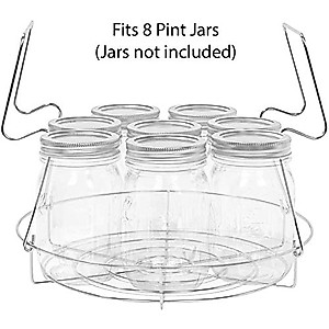 Concord 7 Pieces Premium Stainless Steel Canning Set Starter Kit w/Rack. No Rust, Extra Stability. BULK PACKS (Canning Set)