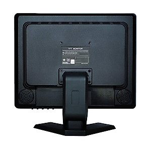 iChawk 17'' inch Display 1280x1024 4:3 VGA HDMI-in USB Plastic Case Built-in Speaker VESA 75x75 Desktop Four-Wire Resistive Touch Screen Monitor for POS Cash Register Ordering Meal Machine W170PT-58R