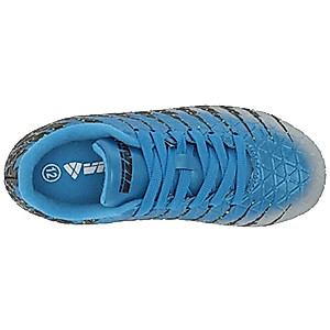 Vizari Bolt FG Soccer Shoes | Firm Ground Cleats for Outdoor Surfaces and Fields | Lightweight and Easy to wear Youth Outdoor Soccer Cleats | Blue/Black/Silver | 9.5 Toddler