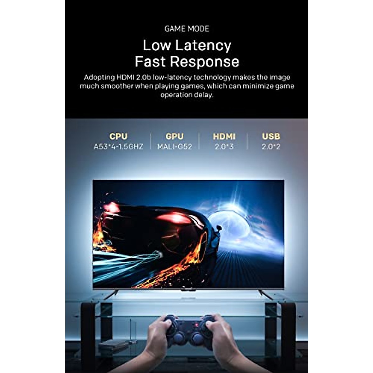 Skyworth S6G Pro 50-inch 4K UHD LCD Smart TV, Android TV with Google Assistant and Chromecast Built-in, Alex Compatibility