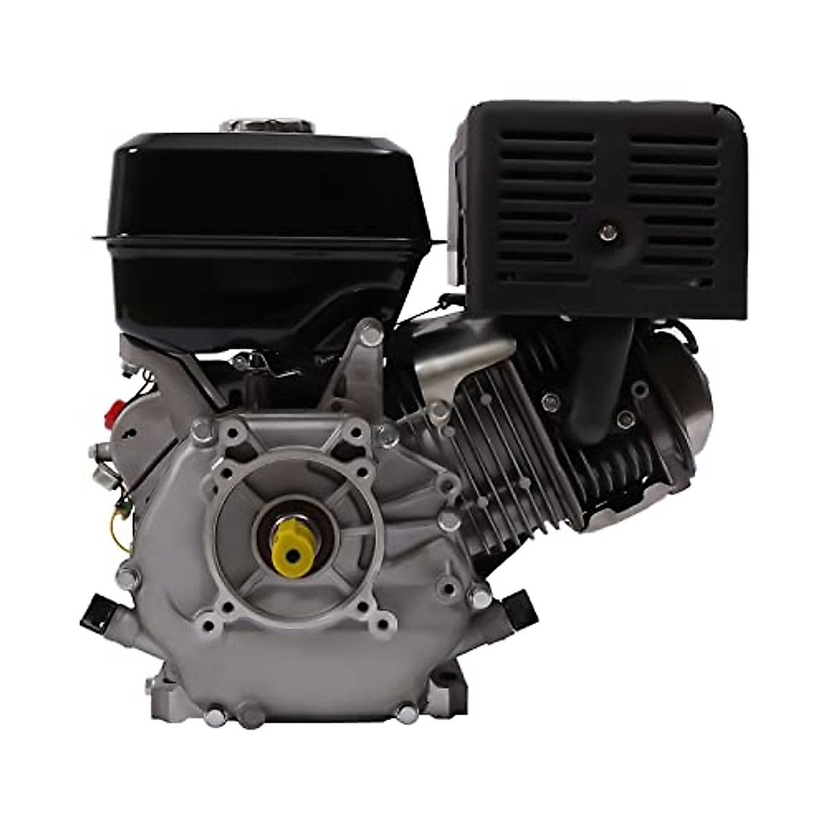 420CC Gas Engine, 15 HP Gasoline Motor Engine 4 Stroke Recoil Start Replacement Engine OHV Pull Start Garden Tool Gas Motor (Black)