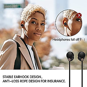 SUIHUOJI for Sony WF-1000XM4 Strap, Soft Silicone Special Anti-Skid Design Sports Anti Lost Strap Lanyard Accessories Compatible with Sony WF-1000XM4 Neck Rope Cord(Black)