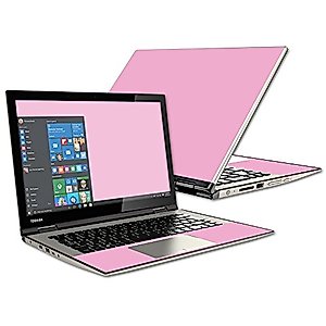 MightySkins Skin Compatible with Toshiba Satellite Radius 12.5" wrap Cover Sticker Skins Solid Pink
