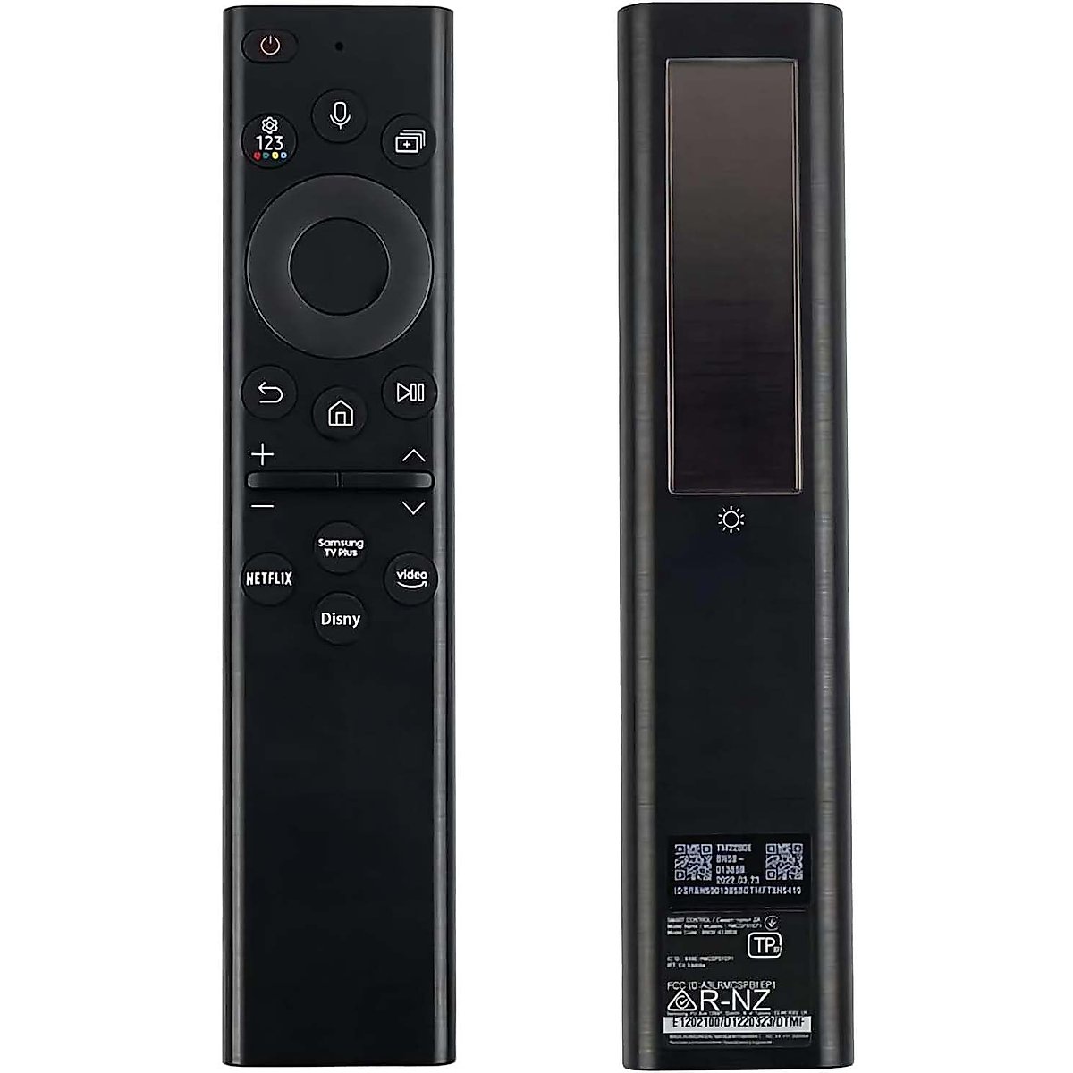 Fourmor Original Voice Remote Control - BN59-01385A Solar Charging for Samsung 2021 and 2022 and2023 Smart TVs. Also Bn59-01385B Full Function Replacement