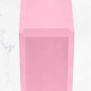 Myga High Density, Soft Cork Yoga Block (Dusty Pink) - Lightweight, Non-Slip, Portable and Odor Resistant Stretching Blocks for Splits