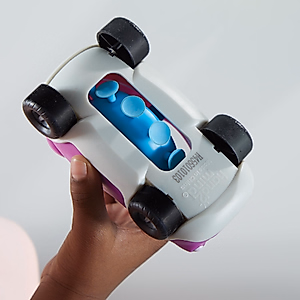 Hand2Mind Popping Fidget Cars - Suction Cup Toys for Fine Motor Skills, Toddler & Preschool Sensory Play, Anxiety Relief (Set of 3)