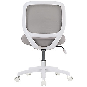 Realspace® Adley Mesh/Fabric Low-Back Task Chair, Gray/White, BIFMA Compliant