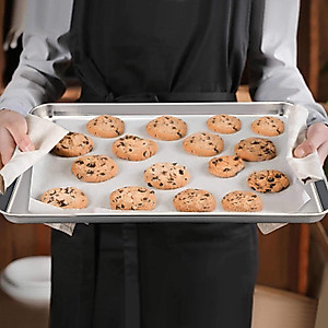TeamFar Toaster Oven Pan, Stainless Steel Toaster Oven Tray Ovenware, 12.4’’x 9.7’’x1’’, Non Toxic & Healthy, Rust Free & Mirror Finish, Easy Clean & Dishwasher Safe
