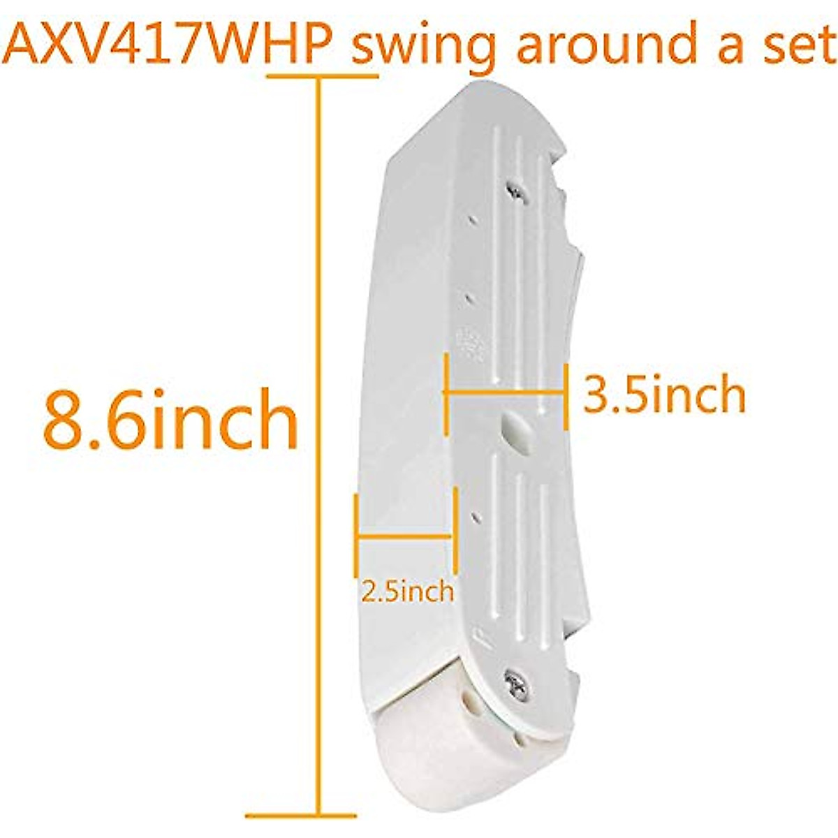 AXV417WHP Pool Cleaner Pod Swing Kit, Upgrade AXV604WHP Front and Rear Bezels with AXV414P Pod Shoes Compatible with Hayward Navigator Pool Vacuum Body Ultra Pool Cleaner Part