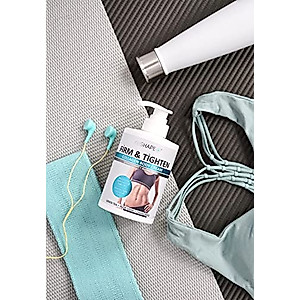 Reshape+ Collagen Body & Face Cream Moisturizing Skin Care Lotion, Skin Tightening Cellulite Body Lotion Improves Skin Elasticity, Plumps Sagging Skin W/Green Tea, Aloe Vera, & Chamomile, 15 Fl Oz