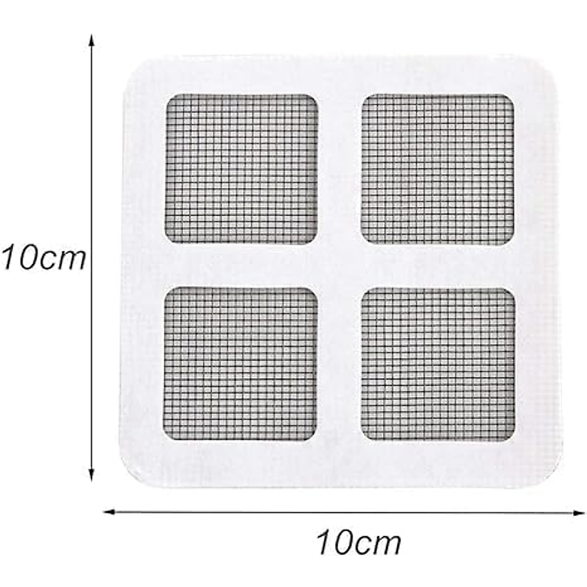 Wazdorf Disposable Shower Drain Cover Hair Catcher Shower Drain Mesh Stickers, Bathroom, Laundry, Bathtub, Kitchen Shower Drain Floor Sink Strainer Filter Mesh (20)